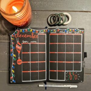 34 Stunning Christmas December Bullet Journal Ideas - The Planner Addict