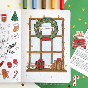 34 Stunning Christmas December Bullet Journal Ideas - The Planner Addict