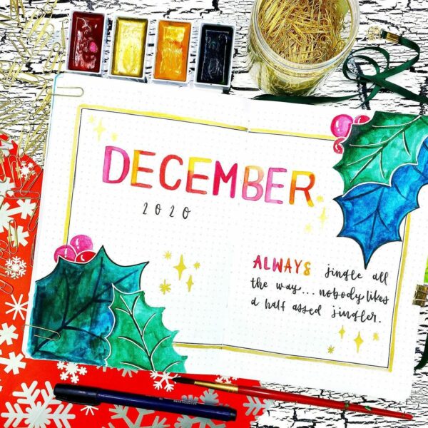 34 Stunning Christmas December Bullet Journal Ideas - The Planner Addict