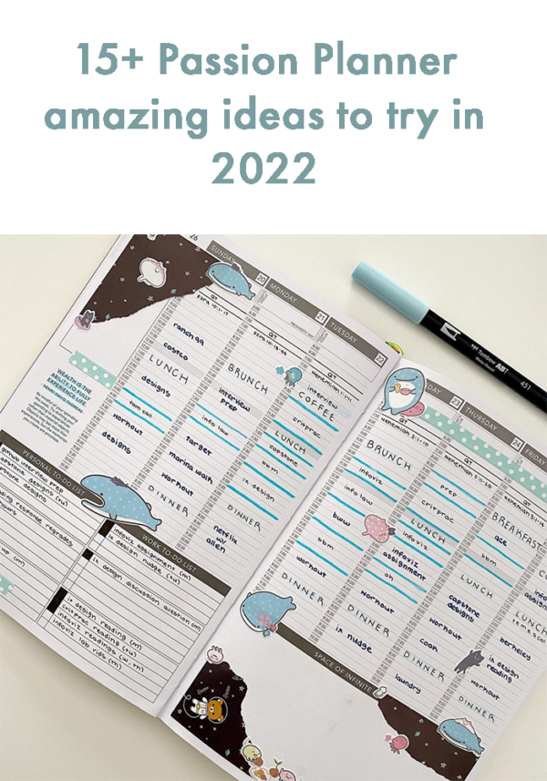 15+ Passion Planner Inspiration ideas to try in 2022: