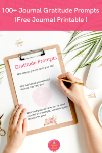 100+ Daily Gratitude journal prompts(Free Journal Printable ) - The ...