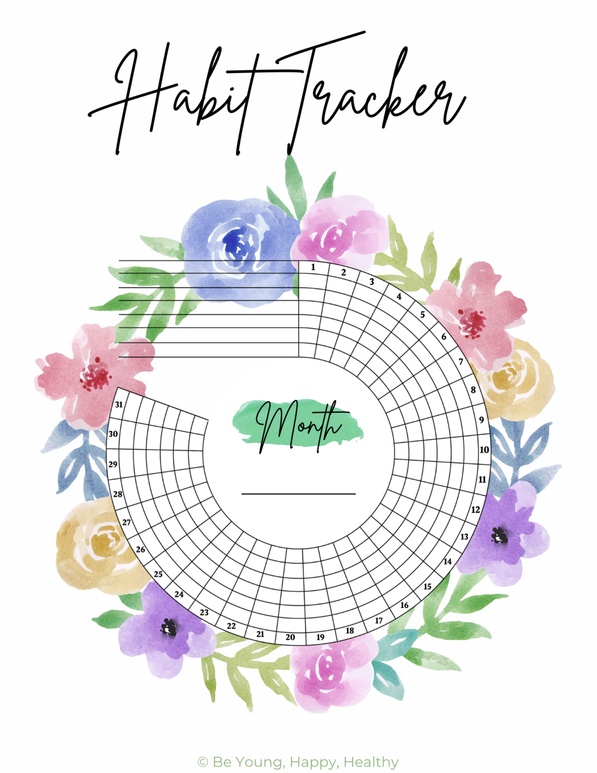 25 Habit Tracker Printables: Get Organized and Stay on Track for FREE ...