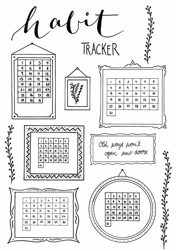 25 Habit Tracker Printables: Get Organized and Stay on Track for FREE ...