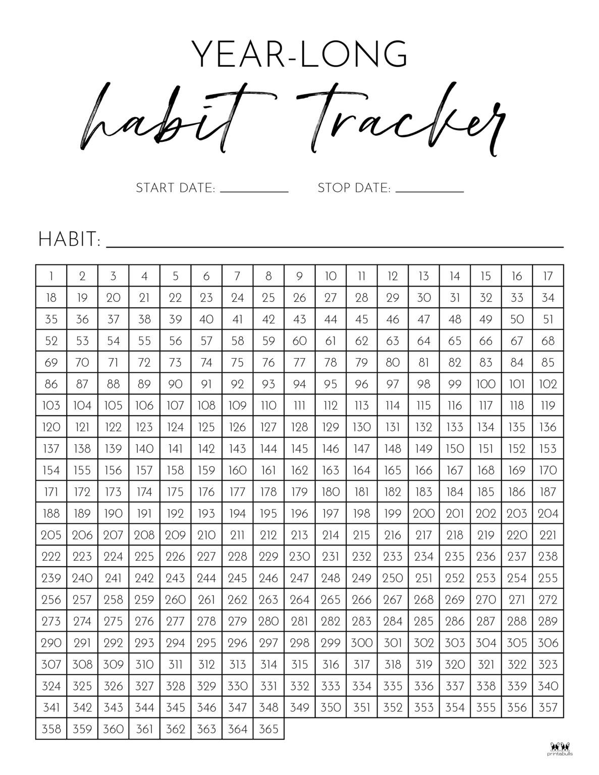 25 Habit Tracker Printables: Get Organized and Stay on Track for FREE ...