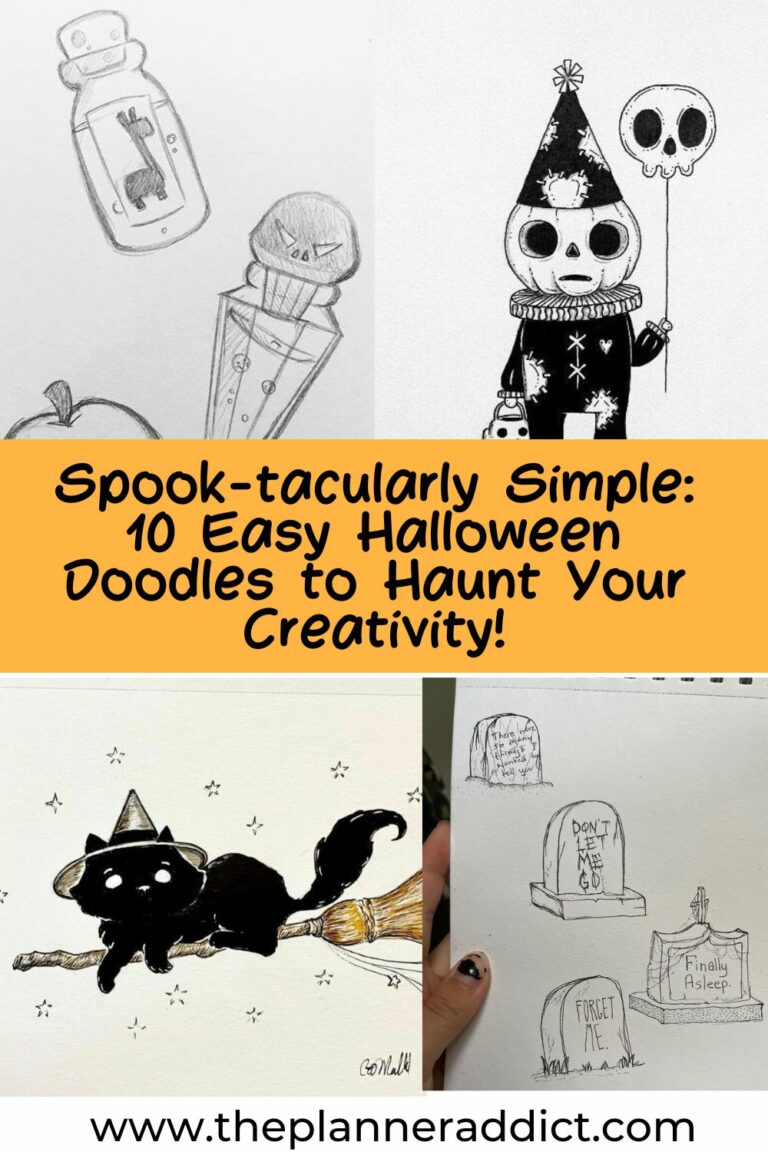 Spook-tacularly Simple: 10 Easy Halloween Doodles to Haunt Your ...