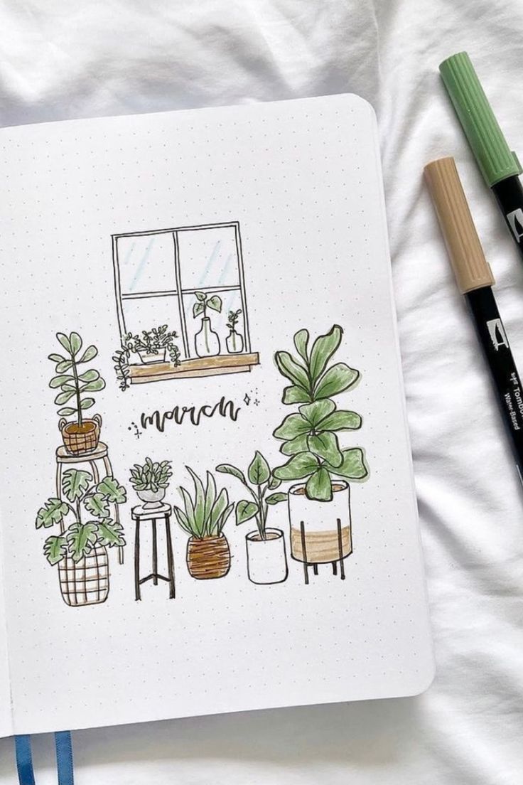 50+ Beautiful Bullet Journal Monthly Covers for 2024 - The Planner Addict