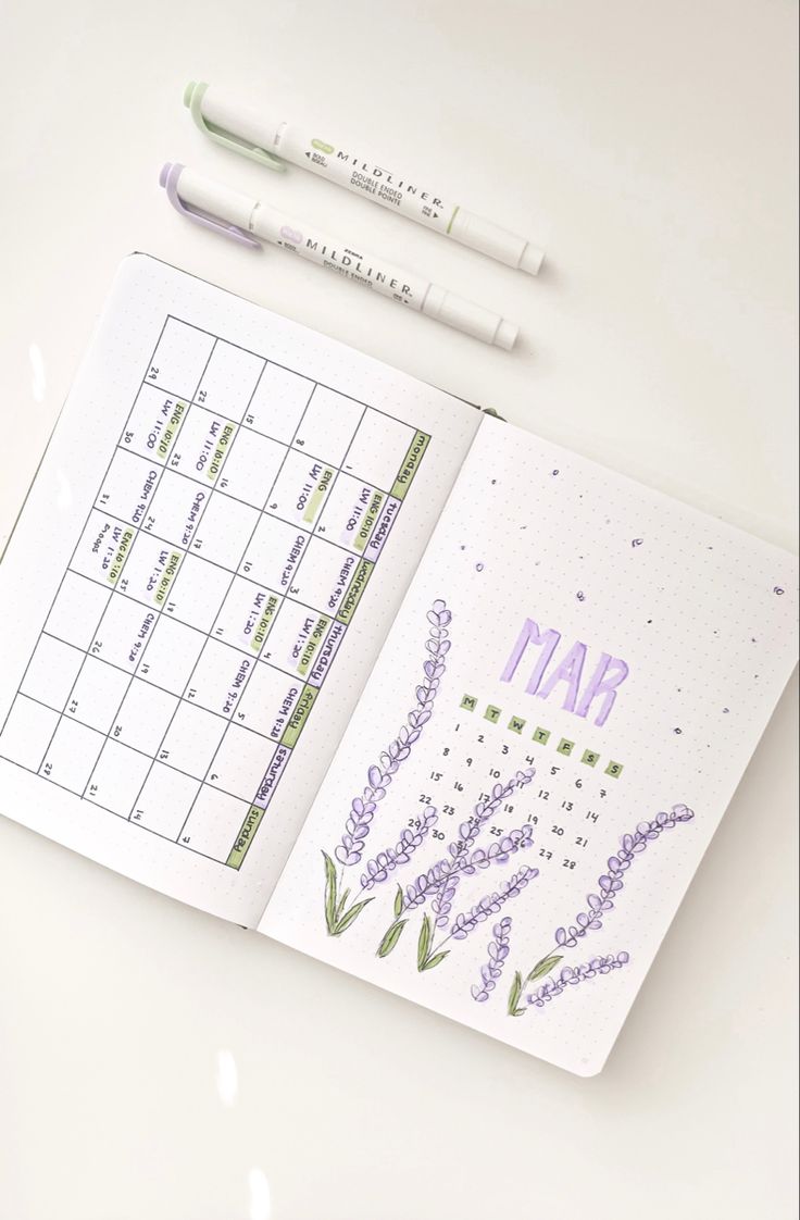50+ Beautiful Bullet Journal Monthly Covers for 2024 - The Planner Addict